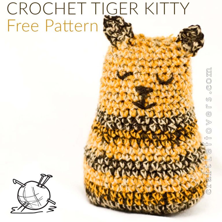 Free Pattern: Crochet Tiger Kitty Plush – Craft Leftovers