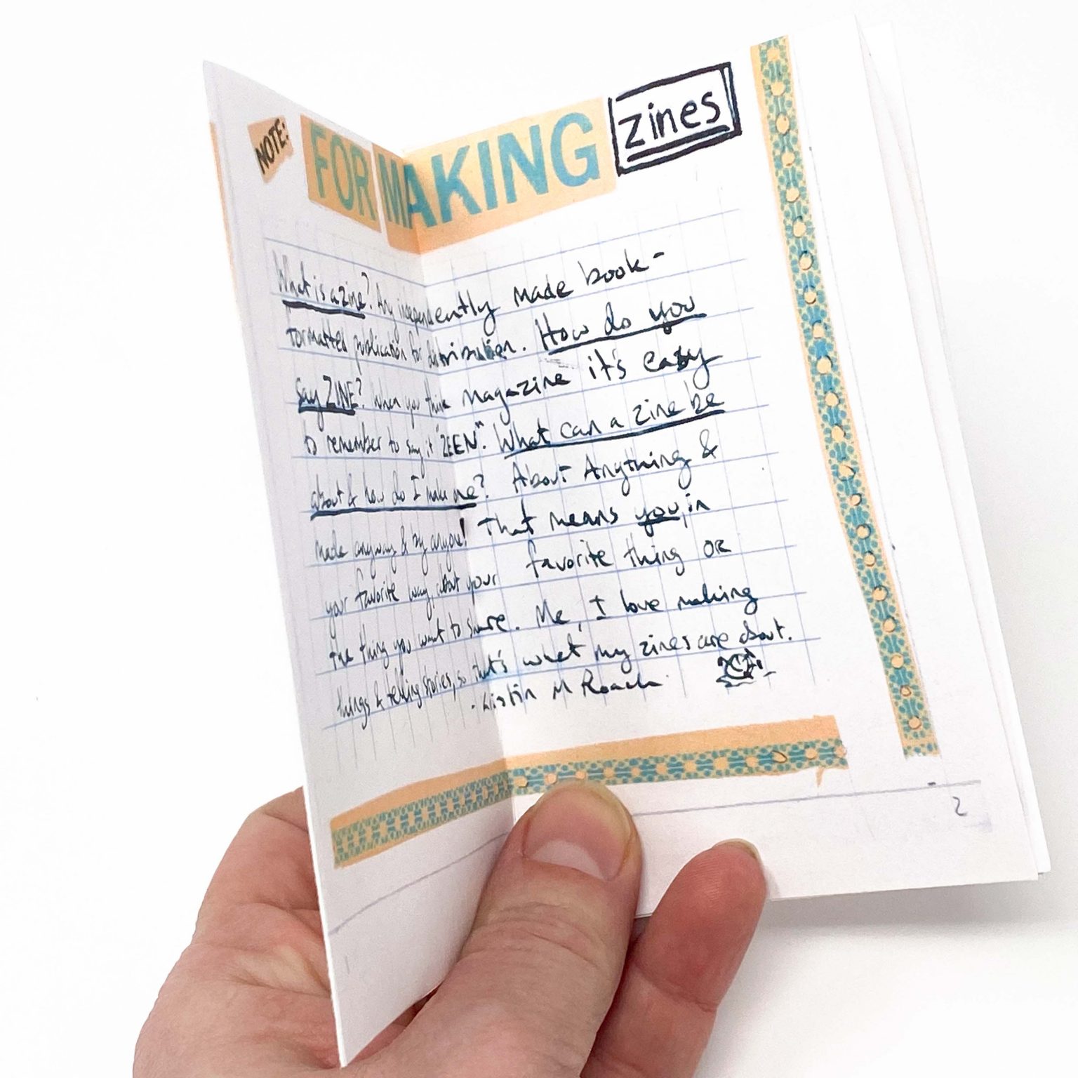 Mini Zine: Step-by-Step How to Make a Basic Zine – Craft Leftovers