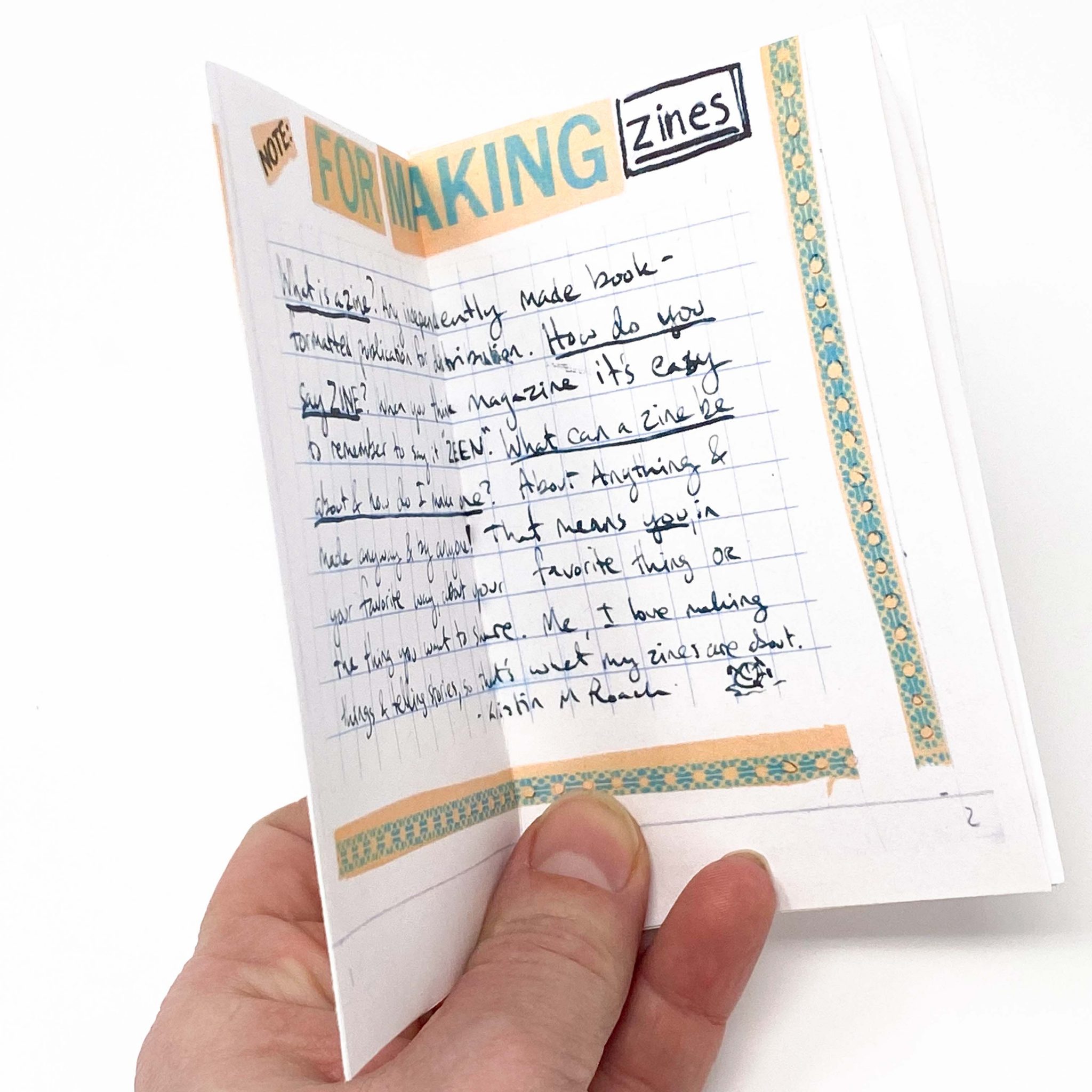 Mini Zine: Step-by-Step How to Make a Basic Zine – Craft Leftovers
